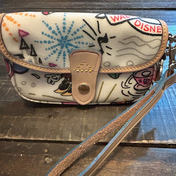 Dooney & Bourke | Bags | Dooney Bourke Multicolor Walt Disney Graphic ...